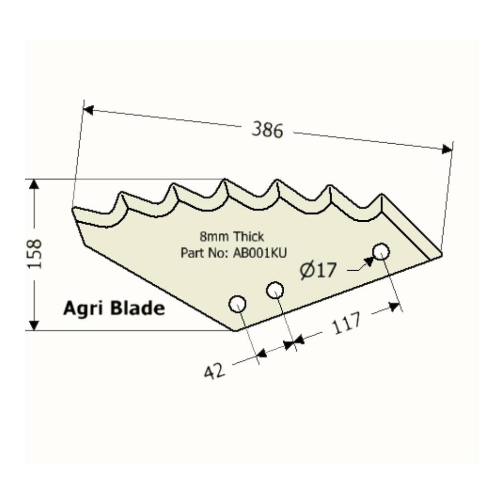 Feed Mixer Blade - AB001KU – Agri Blade