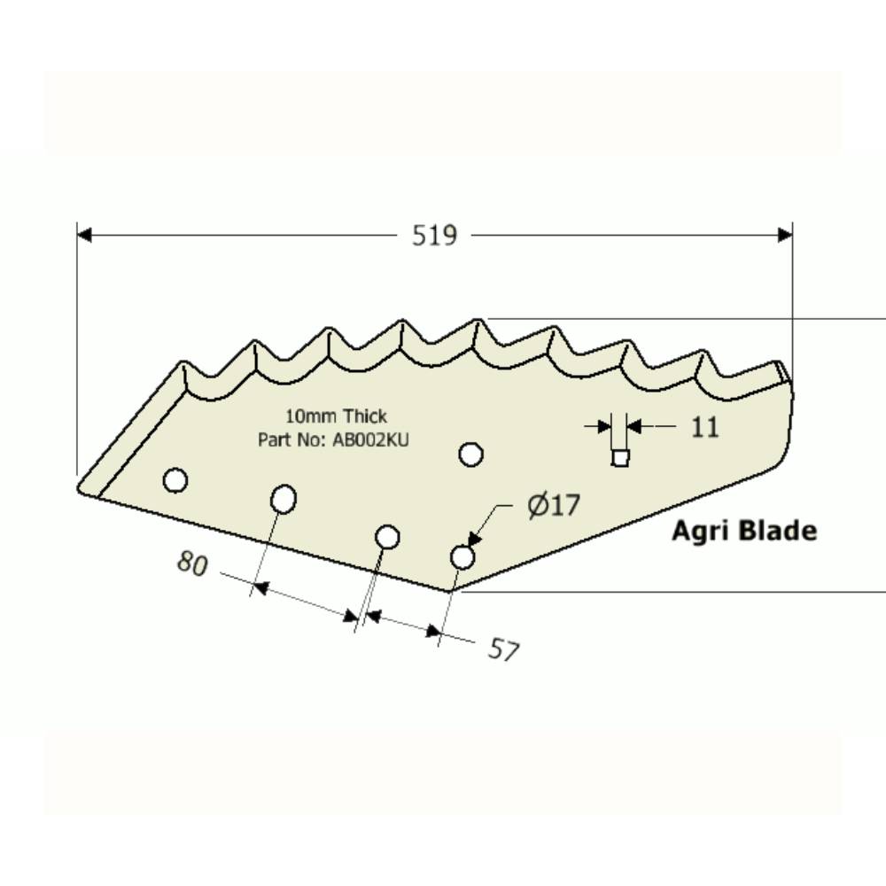 Feed Mixer Blade - AB002KU – Agri Blade